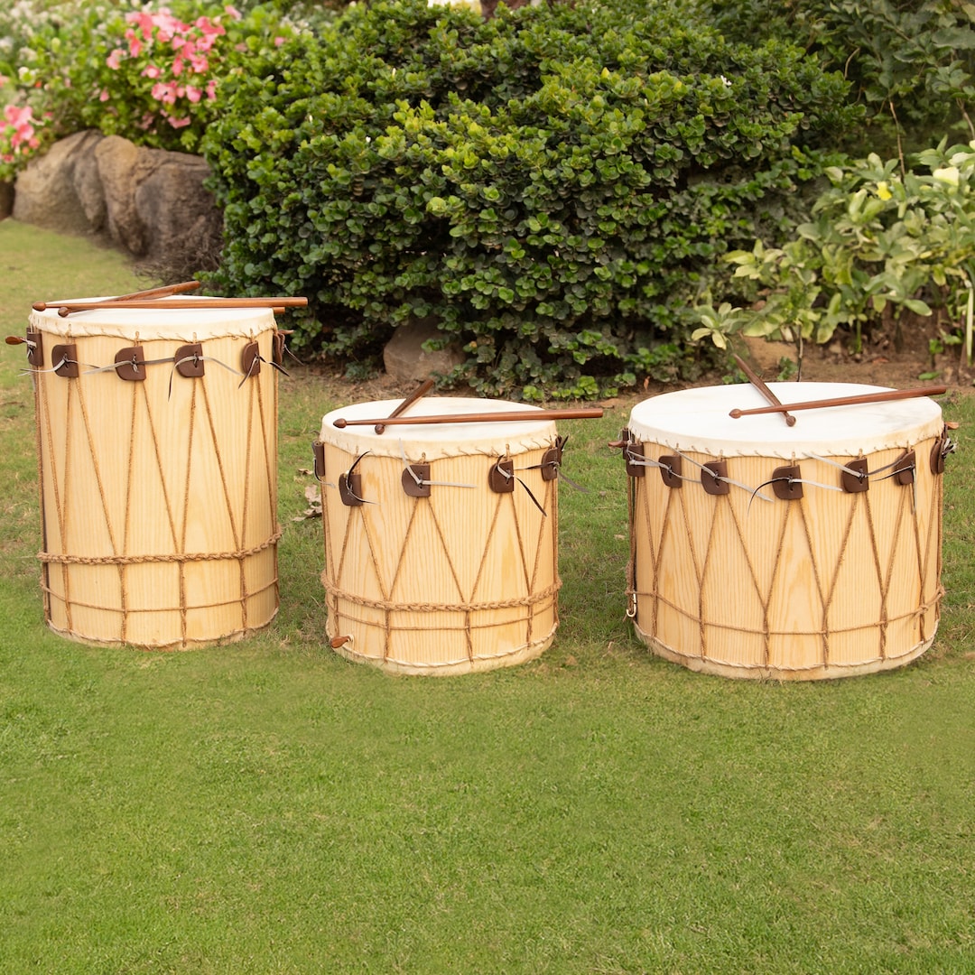 Medieval Snare Drum: Rope Tuned Marching Drum With Sticks - Etsy