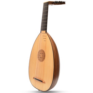 Renaissance Lute 7 Course, Handmade Lute 13 Strings Renaissance Lute ...
