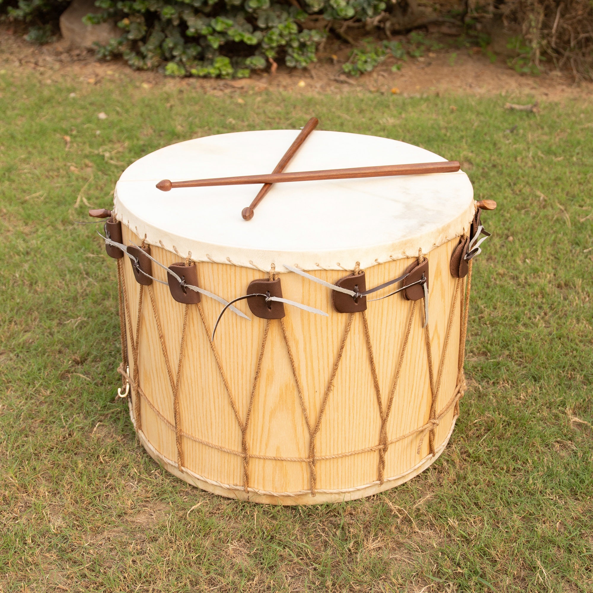 Medieval Snare Drum: Rope Tuned Marching Drum With Sticks - Etsy