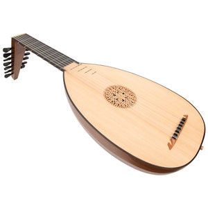 Renaissance Lute 7 Course, Handmade Lute 13 Strings Renaissance Lute ...