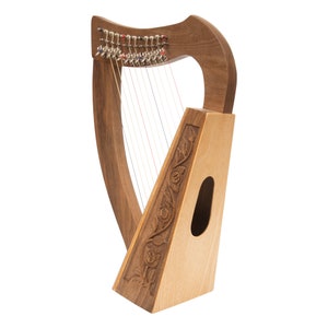12 String Lever Harp With Bag, Mini Harp Suitable for Traveling - Etsy