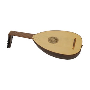 Renaissance Lute 7 Course, Handmade Lute 13 Strings Renaissance Lute ...