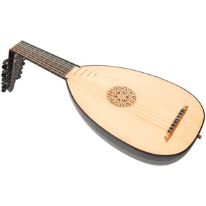 Renaissance Lute 8 Course, Handmade Lute 13 Strings Renaissance Lute ...