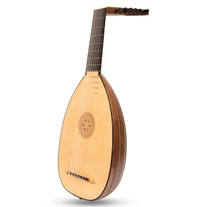 Renaissance Lute 8 Course, Handmade Lute 15 Strings Renaissance Lute ...