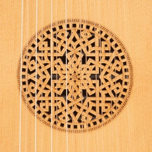 Renaissance Deluxe Lute 8 Course Variegated Walnut & Lacewood, Handmade ...