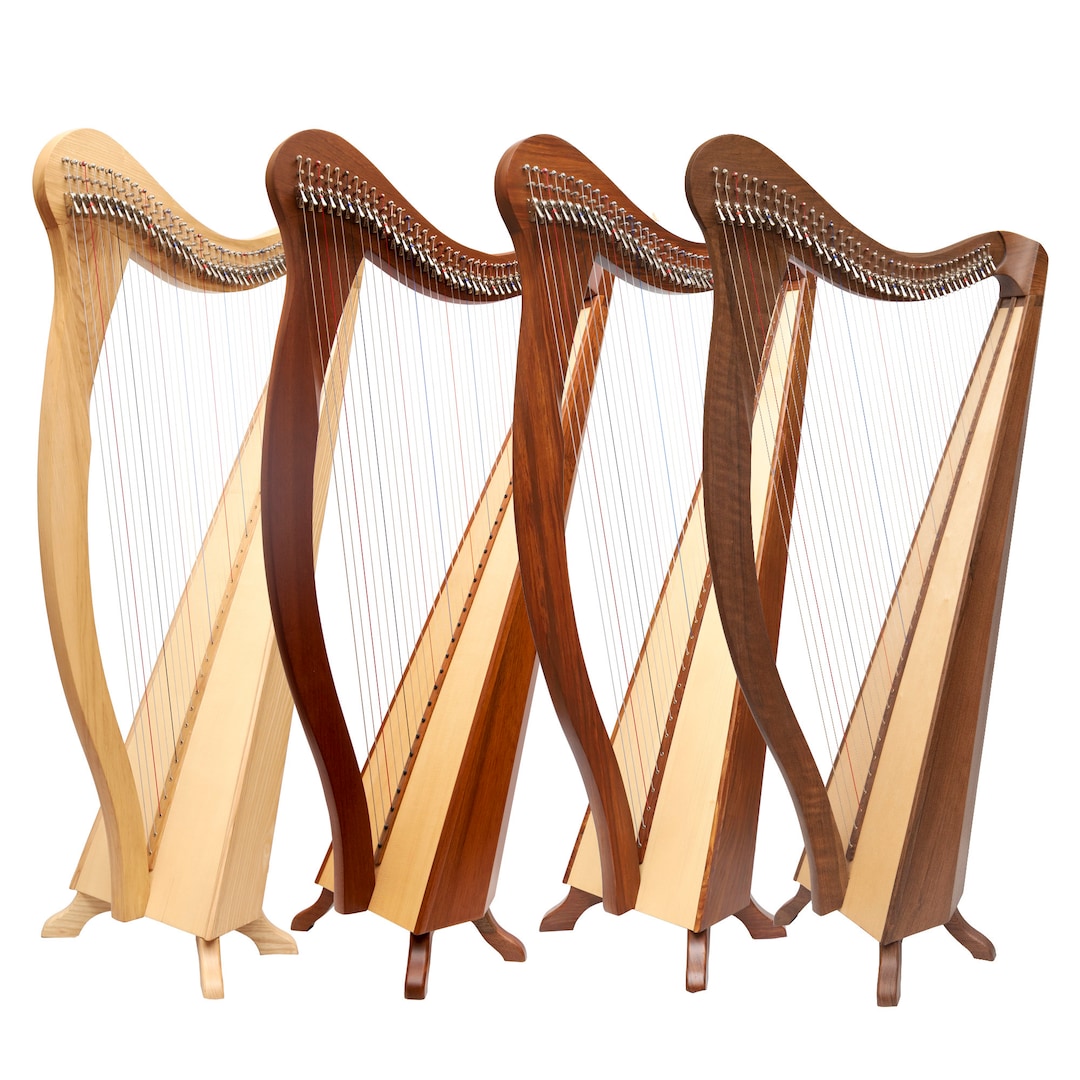 36 String Ard Ri Harp Celtic Irish Harp With Levers Irish Folk Harp ...