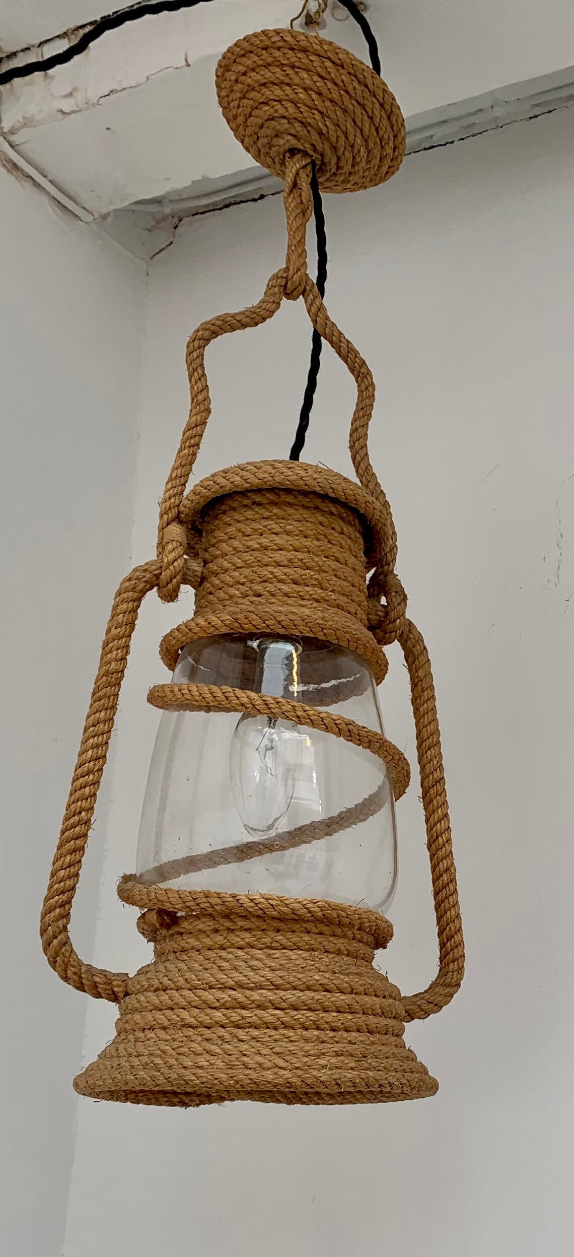 A 1950s Nautical Rope Light | Etsy