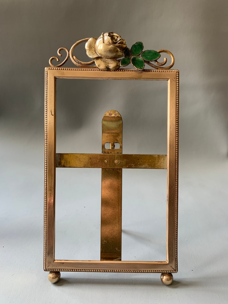 A Lovely Pair of English Victorian Brass and Enamel Photo Frames - Etsy