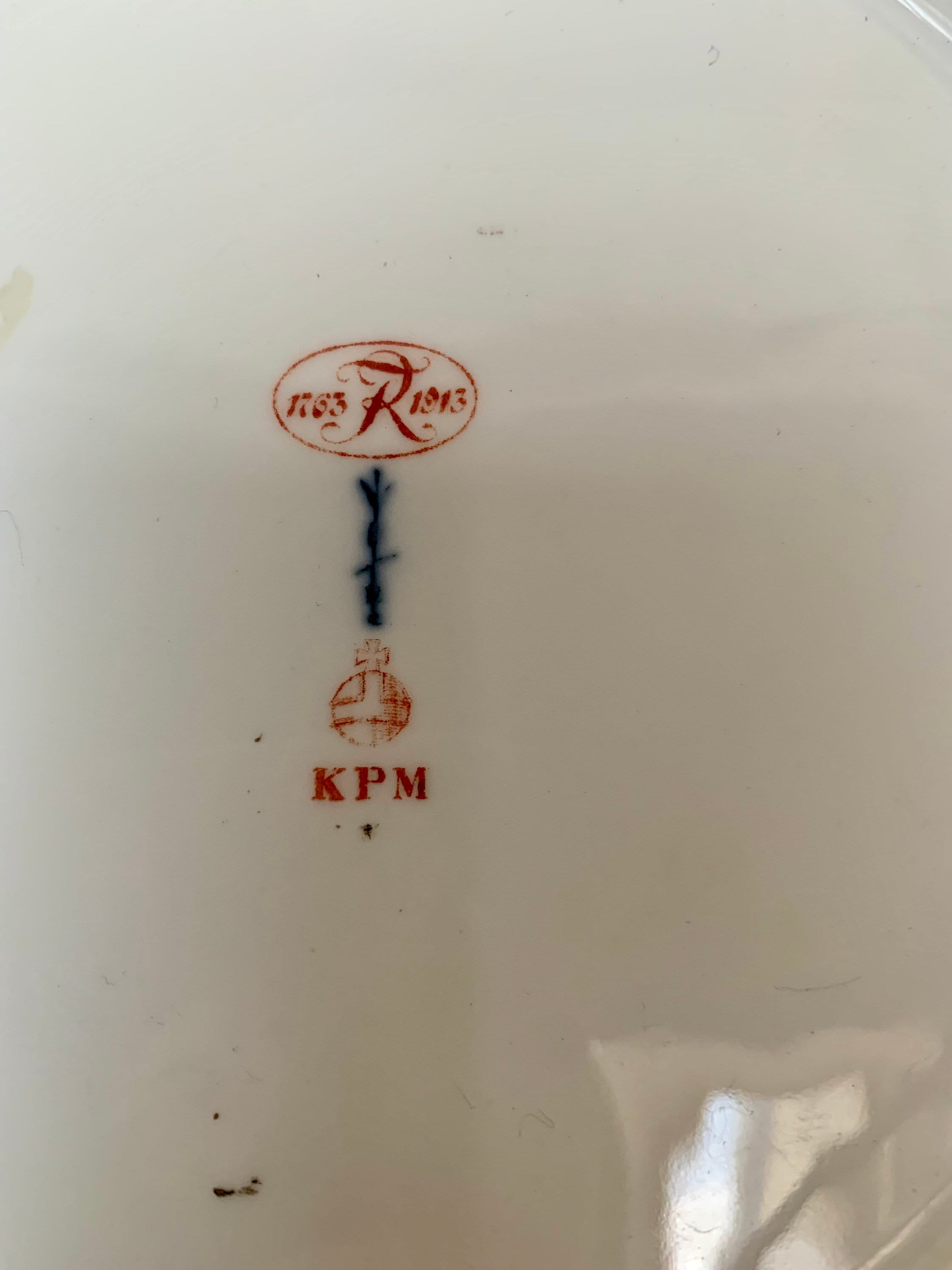 An Antique German KPM Berlin Porcelain Cabinet Plate With Hand Painted ...