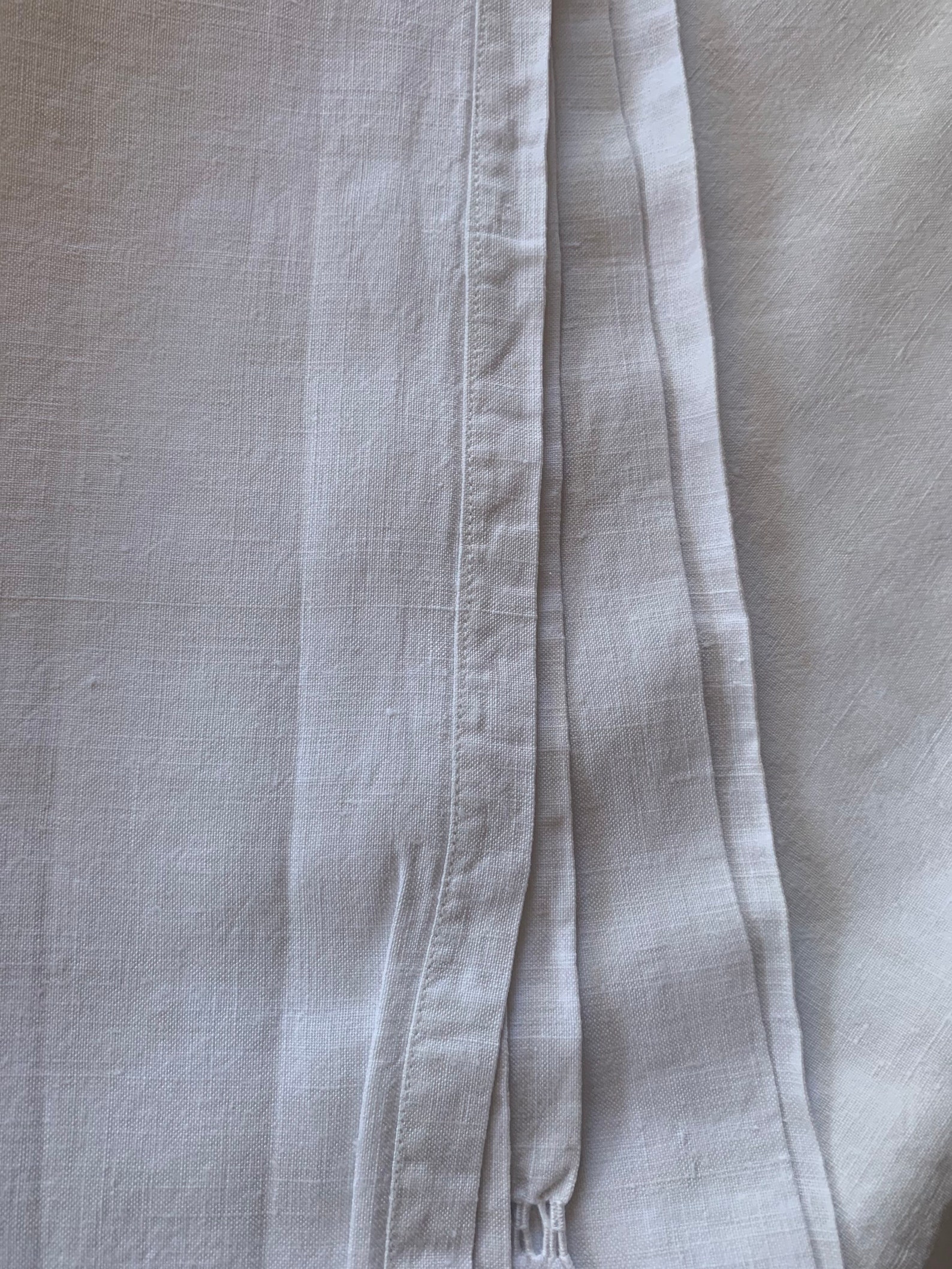 A Very Large Antique French White Métis Linen Embroidered Monogram ...