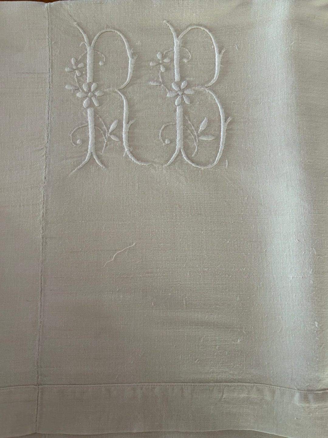 A Very Heavy Antique French Rustic Métis Linen Wedding Sheet Circa 1900 ...