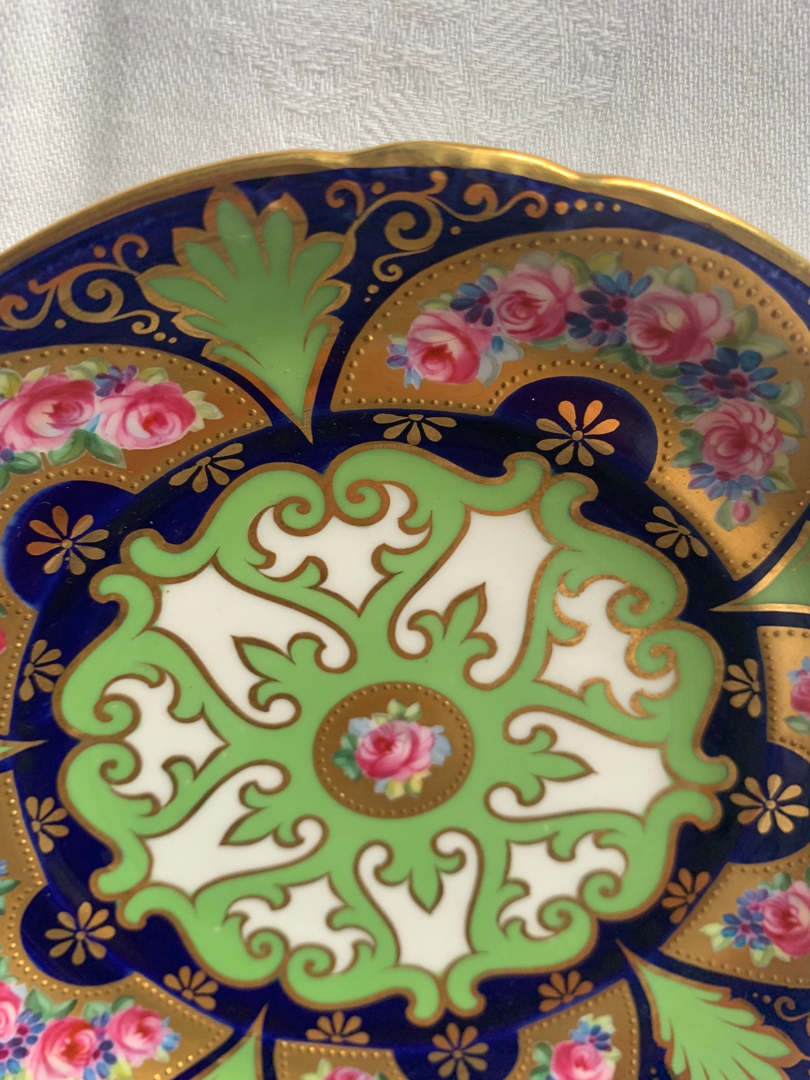 A Set of Six Antique Saucer Dishes Made by Cauldon China Works, England ...