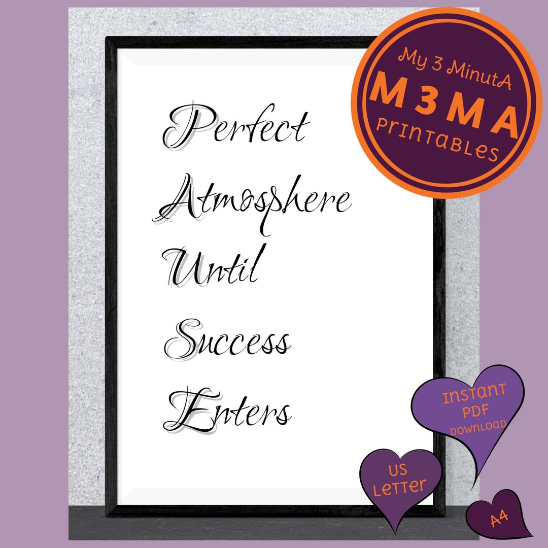 Pause;black and White Digital Download;motivational Printable ...