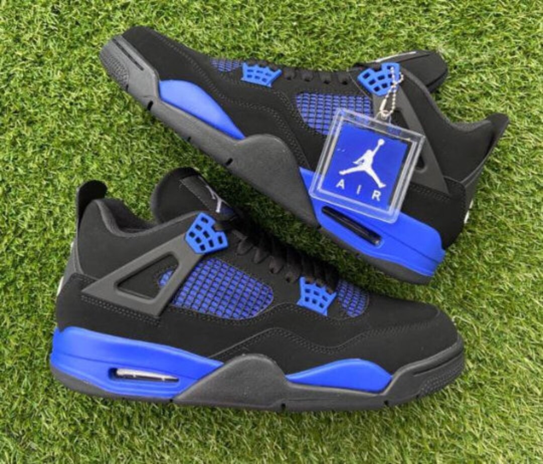 Jordan 4 Blue Thunder Sneaker for Men and Women Best Gift - Etsy