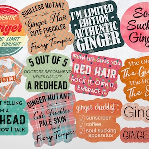 GINGER STICKERS - Pick Your Stickers - Custom Amount Vinyl Sticker Pack ...