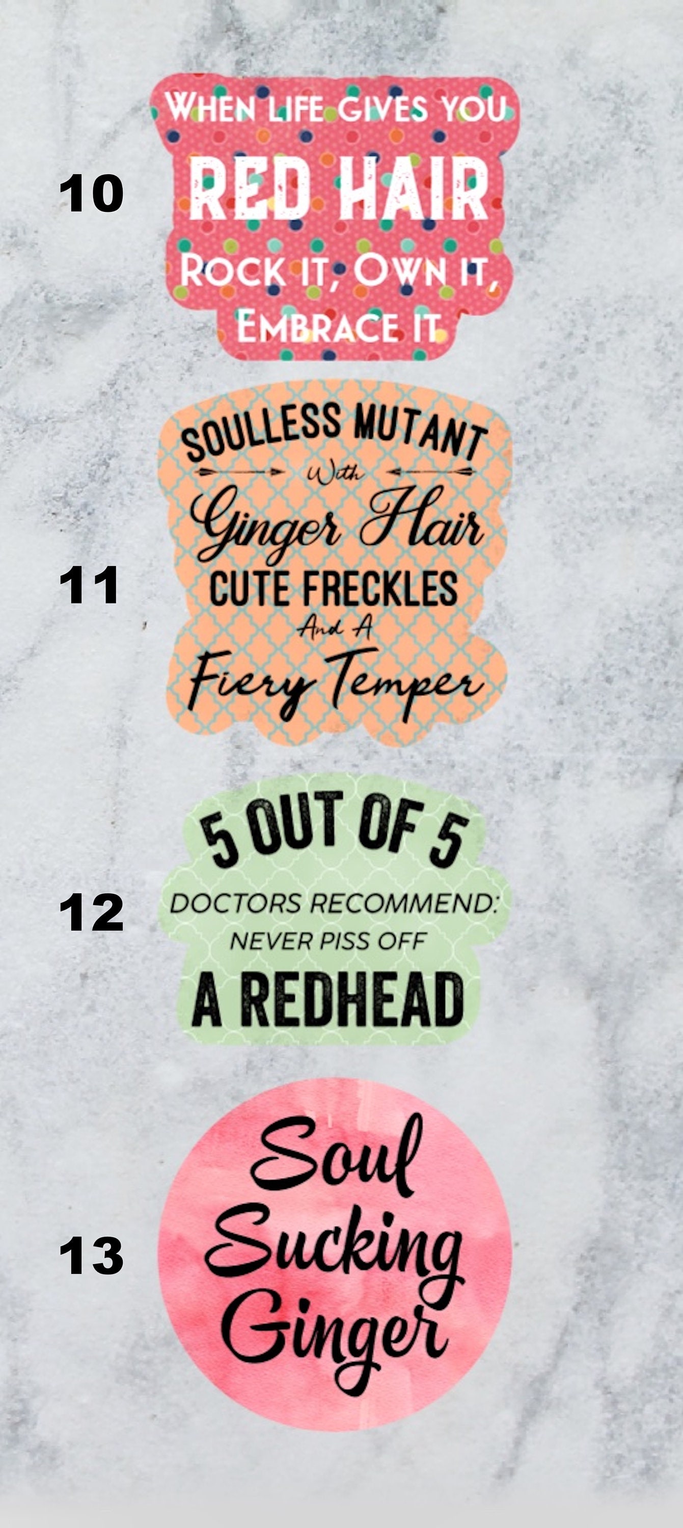 GINGER STICKERS Pick Your Stickers Custom Amount Vinyl - Etsy