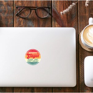 Funny Sticker for Gingers - Authentic Redhead - Notebook Hydroflask ...