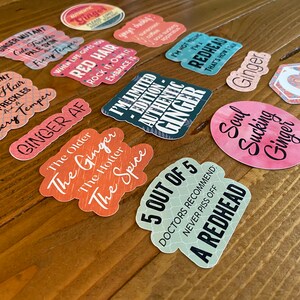 GINGER STICKERS - Pick Your Stickers - Custom Amount Vinyl Sticker Pack ...