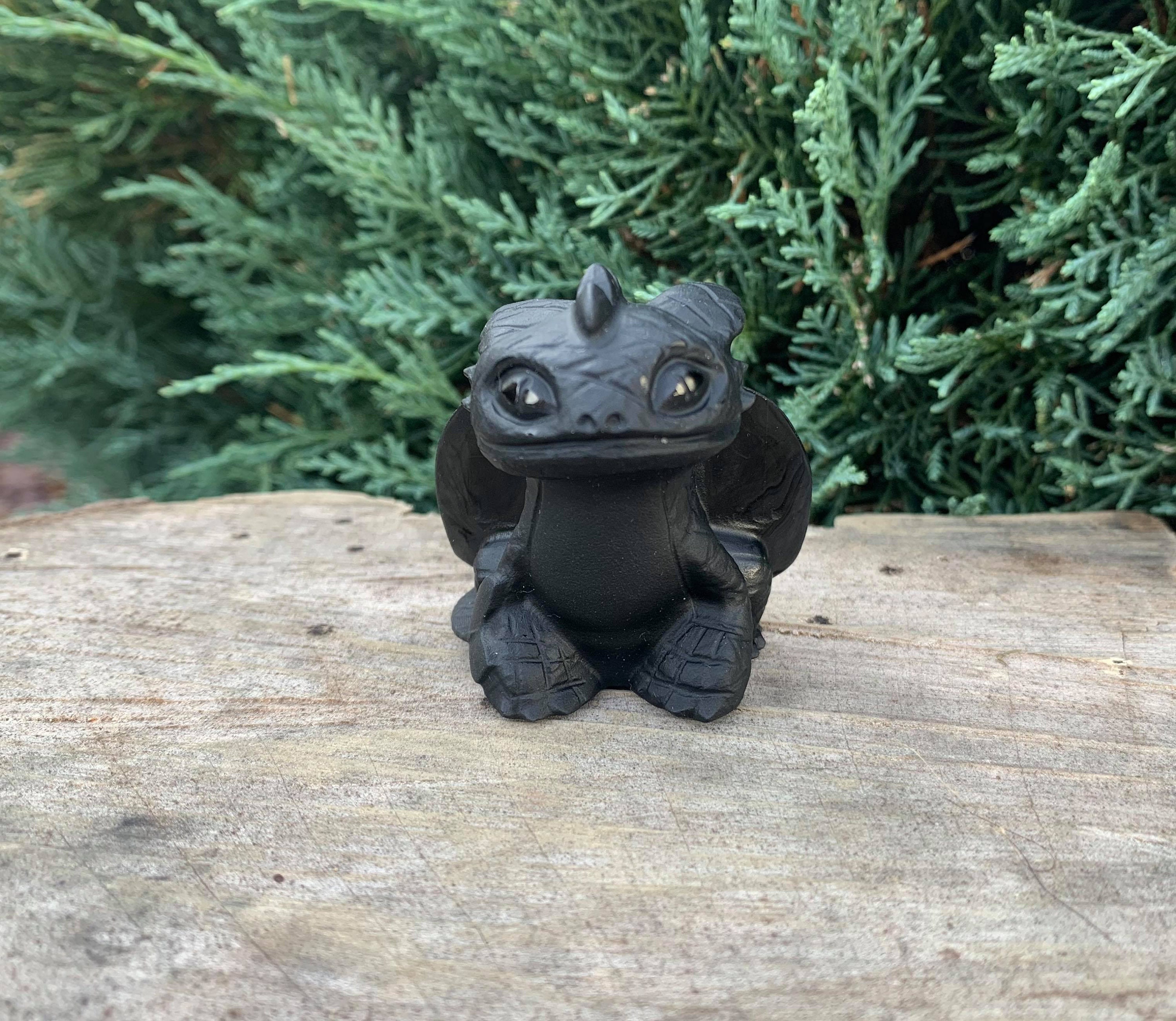 Obsidian Toothless Hand Carved Toothless | Etsy