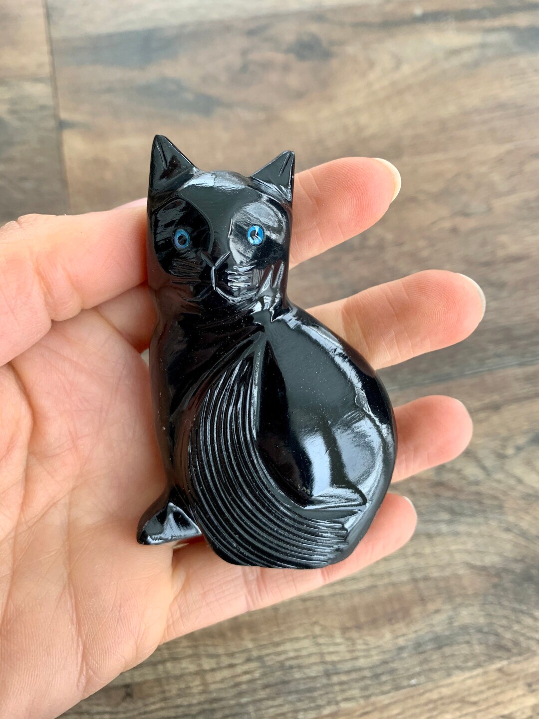Black Onyx Cat - Etsy