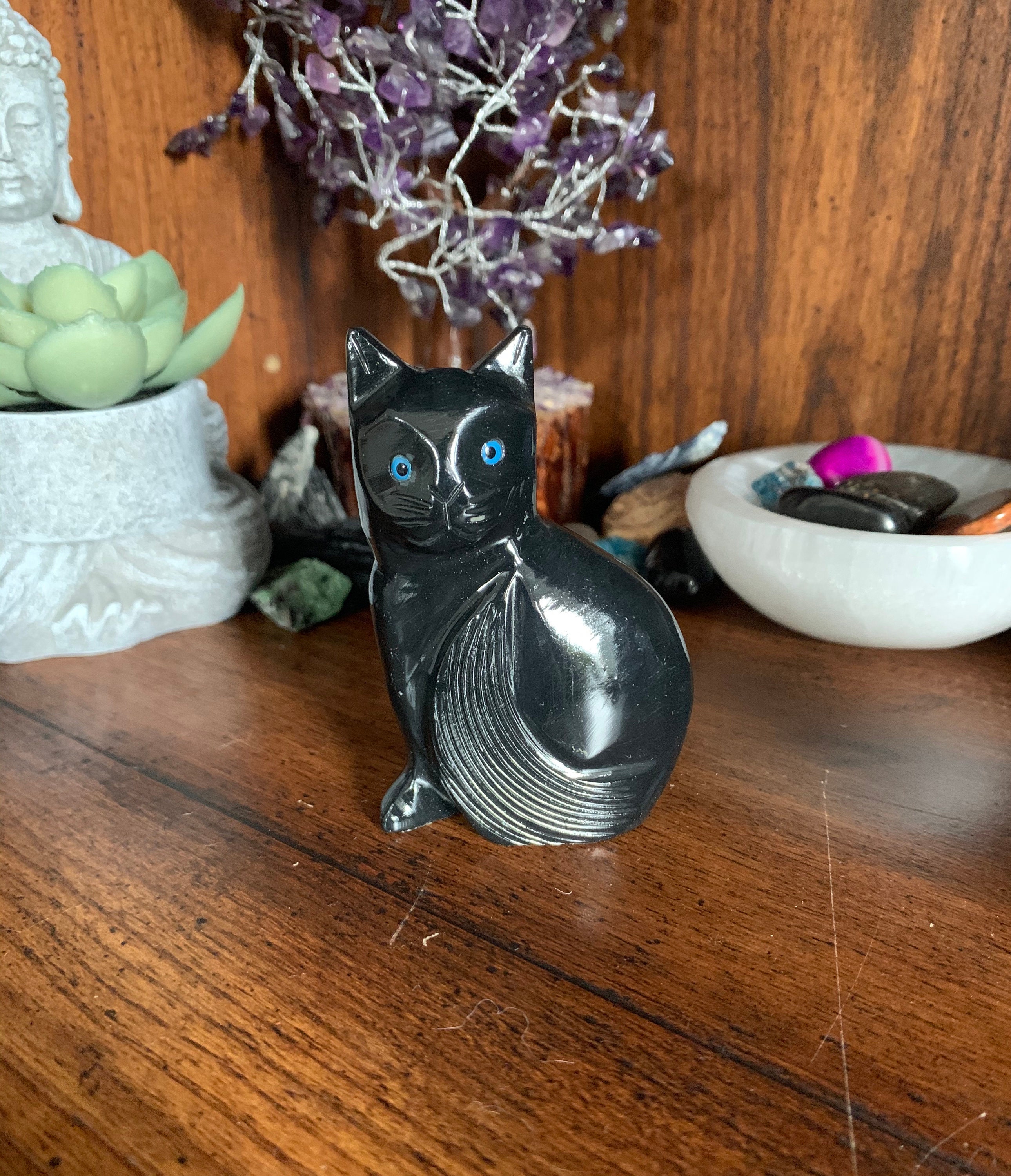 Black Onyx Cat | Etsy