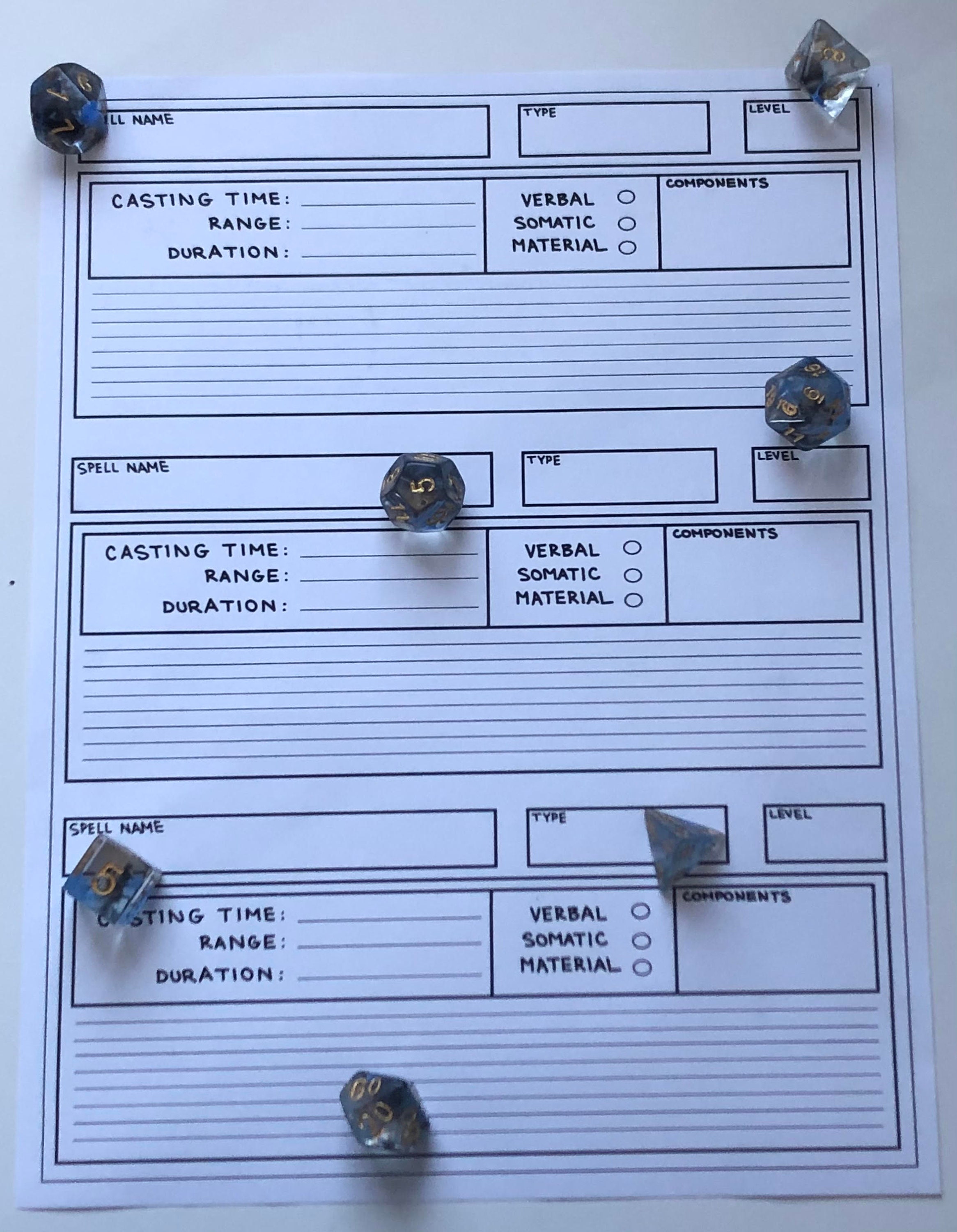 Custom D&D Character Sheets Monochrome General - Etsy