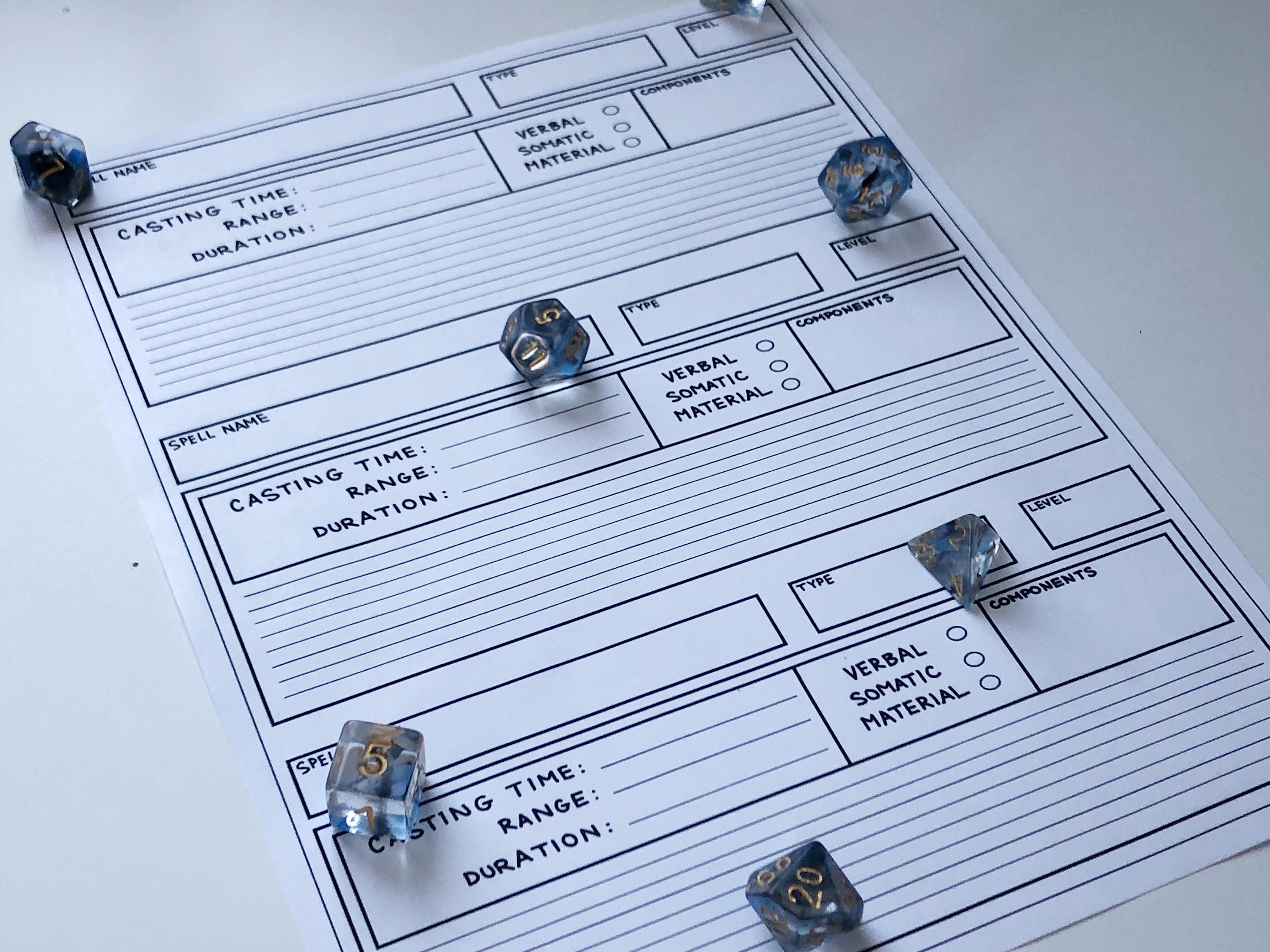 Custom D&D Character Sheets Monochrome General - Etsy