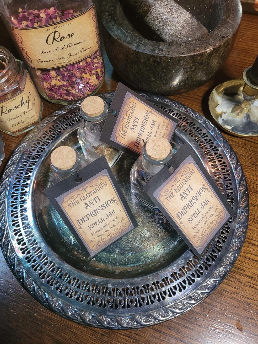 Anti-depression Spell Jar, Container Spell, Healing Magick - Etsy
