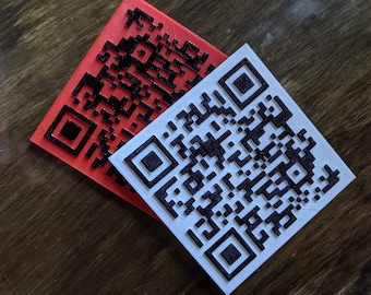 Qr Code Coaster Gifts - Etsy