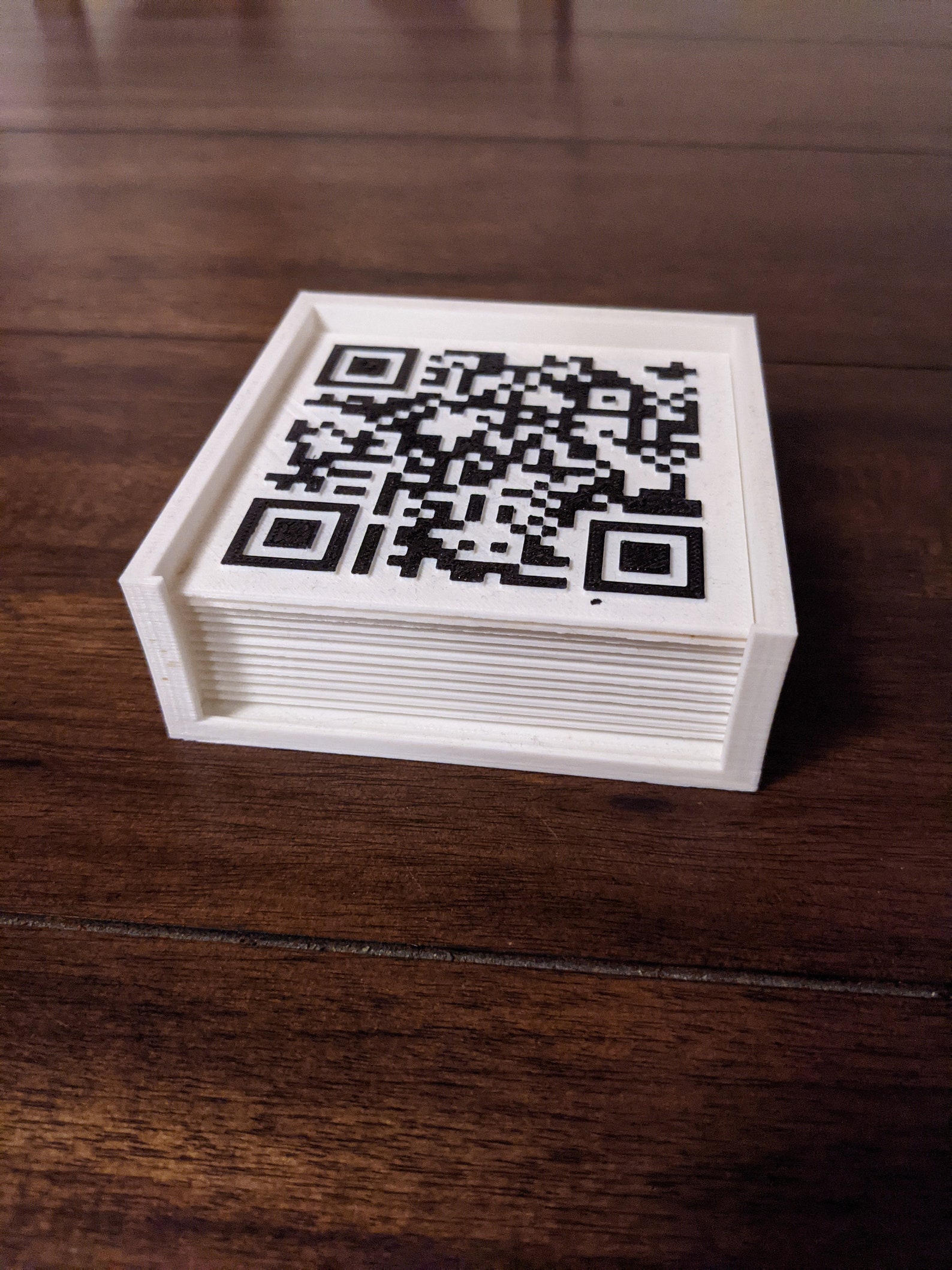 Custom QR Code Coaster Pack of 4 3D Prints That Can Be - Etsy