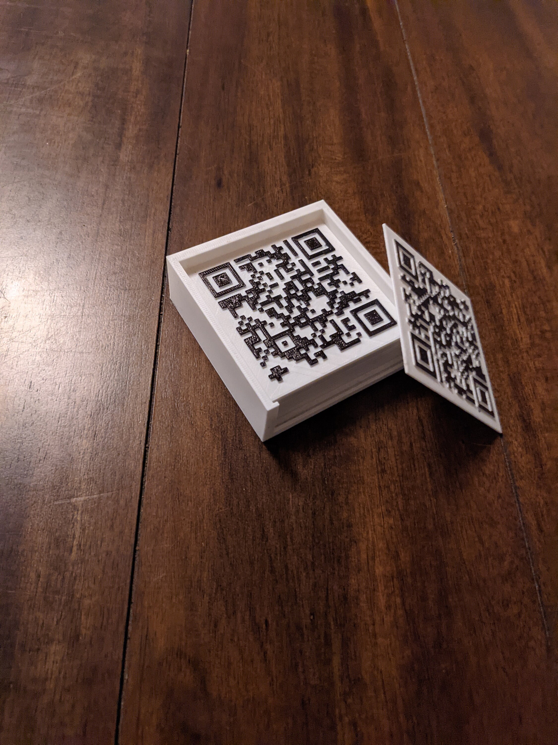 Custom QR Code Coaster Pack of 4 - 3D Prints That Can Be Personalized ...