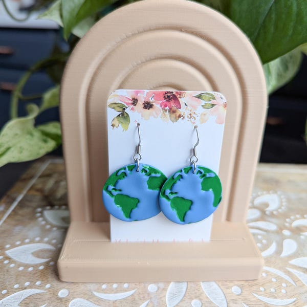 Earth Earring - Etsy