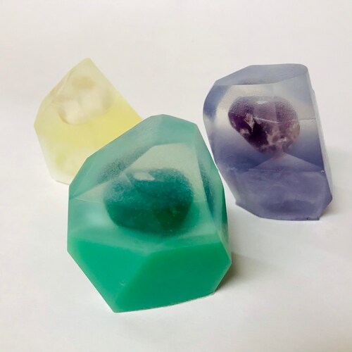 Gemstone Soaps Soap Rocks Soap Gems Fairy Crystals Gifts for - Etsy