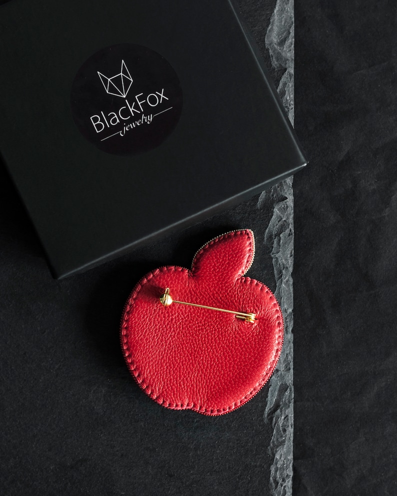 Apple Beaded Brooch Seed Bead Embroidery Crystal Women Brooch Pin - Etsy