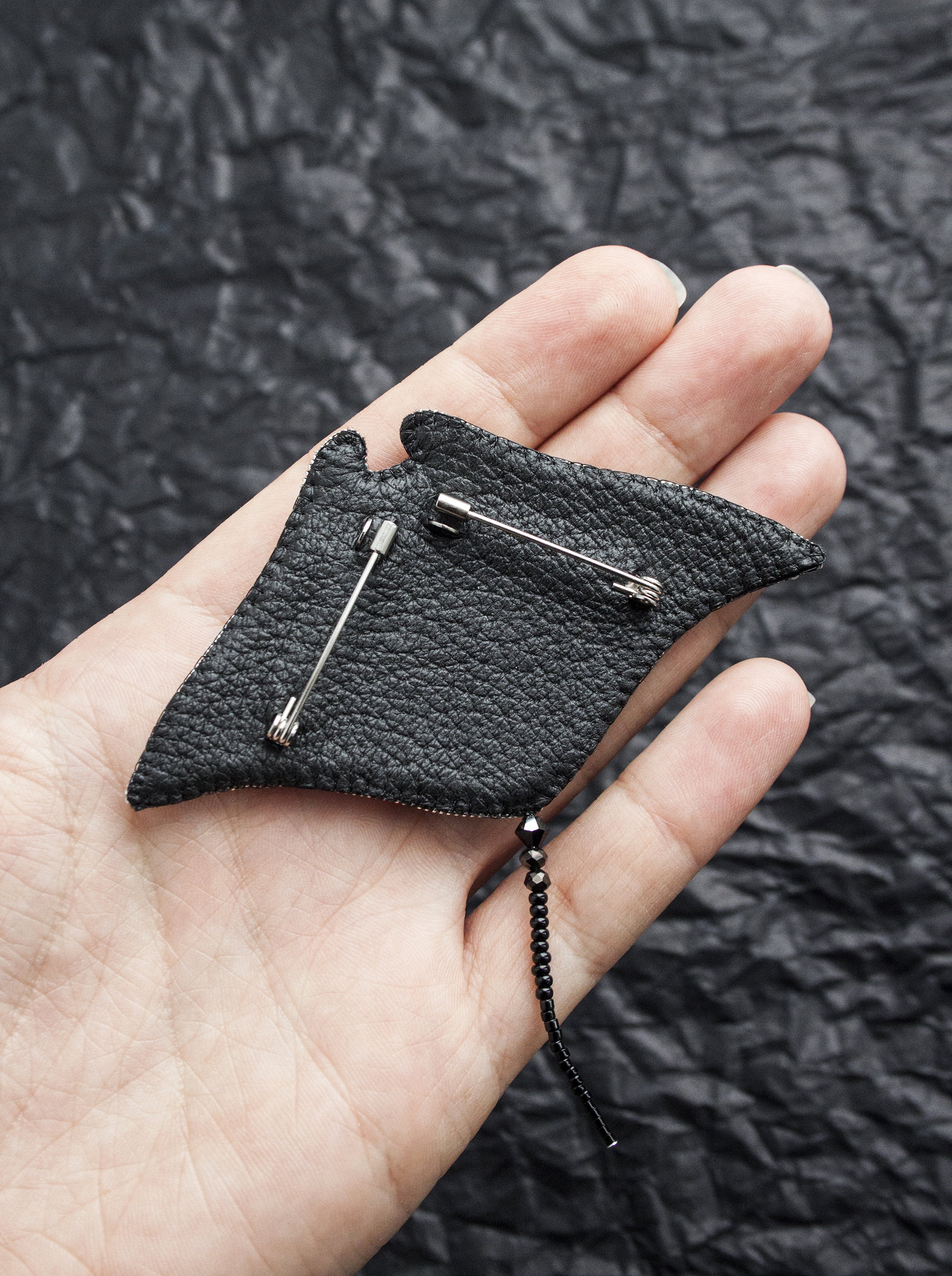 Manta Ray Beaded Brooch Seed Bead Embroidery Sea Stingray Brooch Pin - Etsy