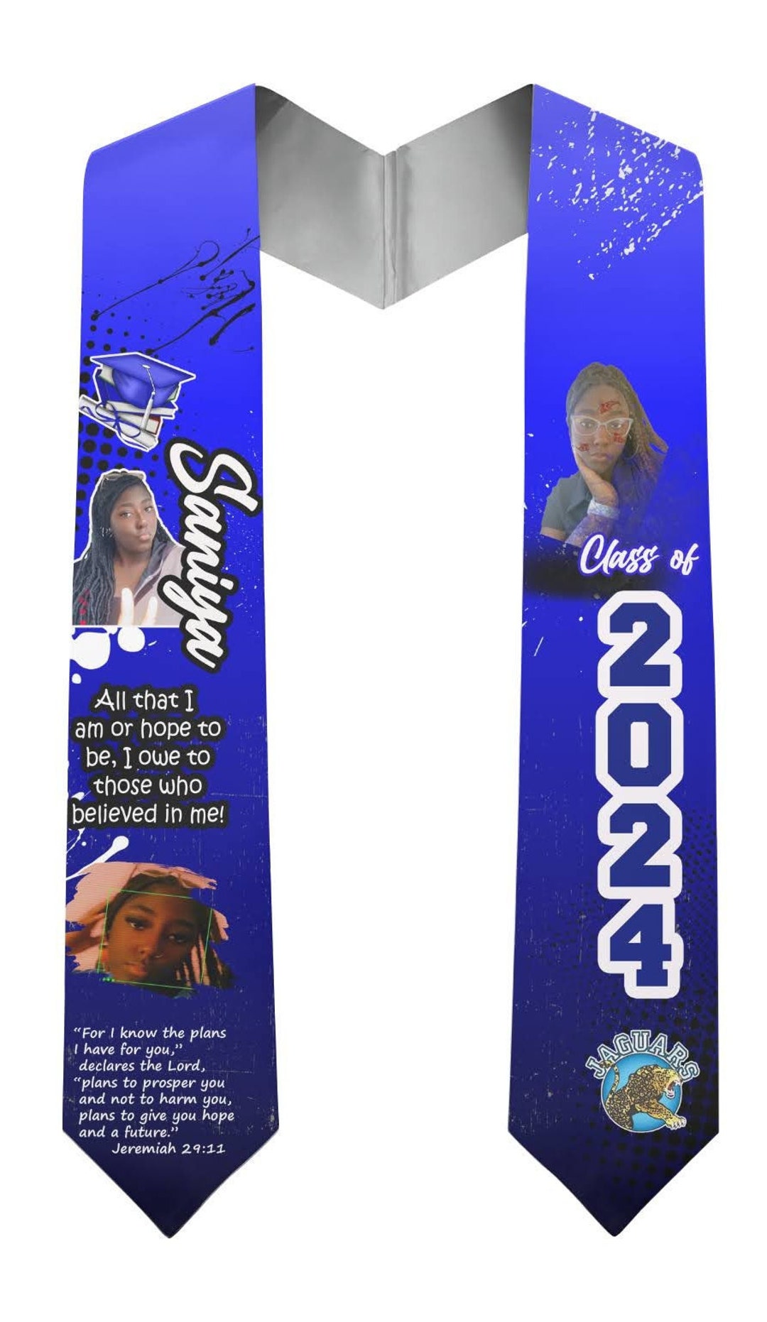 Custom Graduation Stole Kids/adults - Etsy