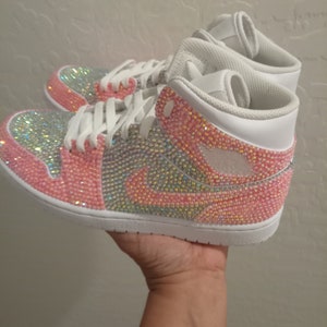 Custom Rhinestone Bling AF 1s, Jordans - Etsy