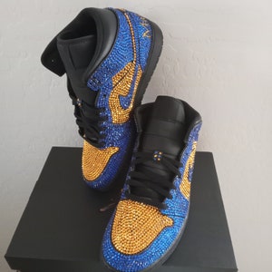 Custom Rhinestone Bling AF 1s, Jordans - Etsy