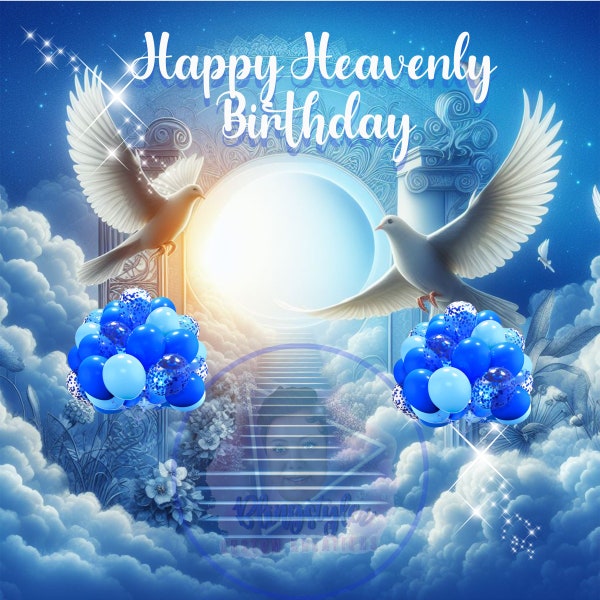 Heavenly Birthday Memorial Collage - Etsy