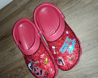 Adult-diamonds & Pearls-custom Embellished Crocs 100% Customizable - Etsy