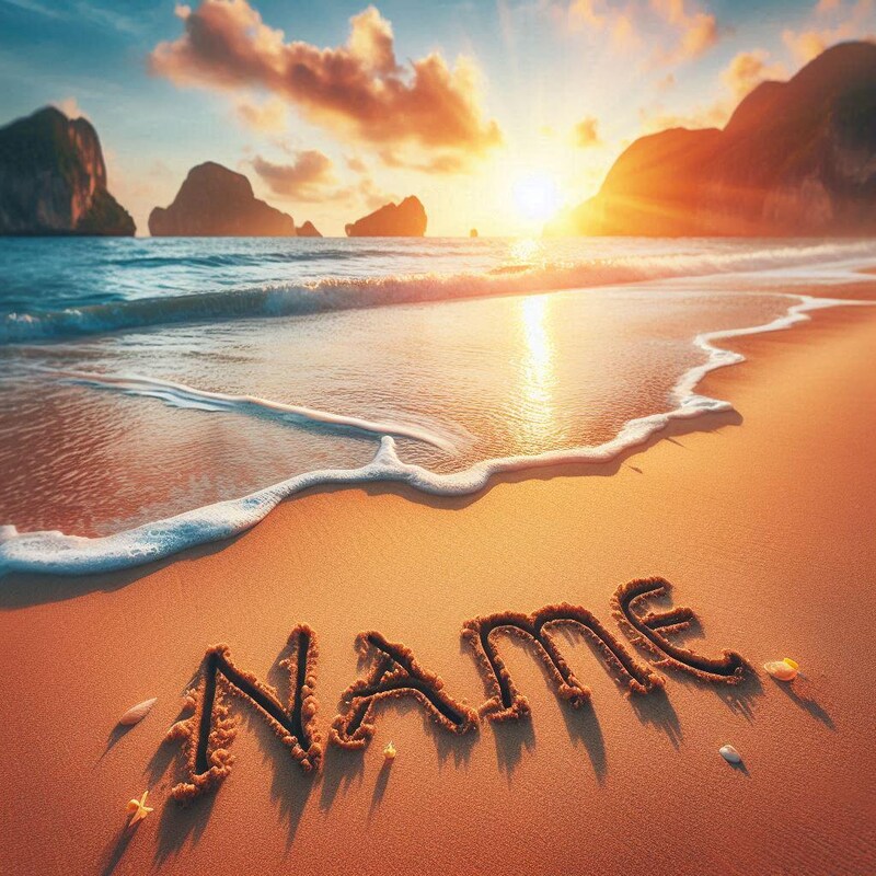 Names in the Sand - Etsy