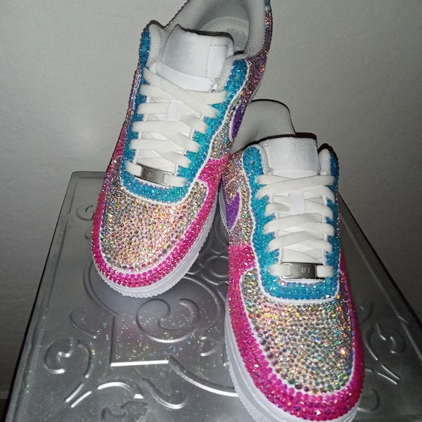 Rhinestone Jordans - Etsy