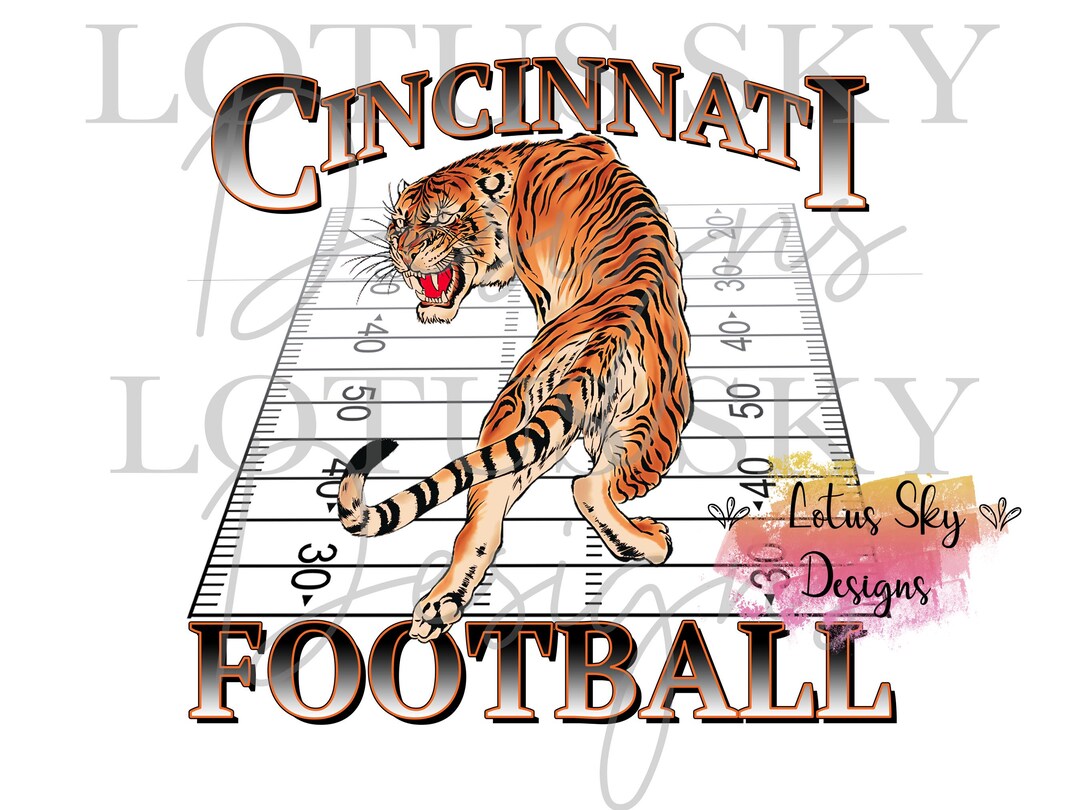Cincinnati Football Vintage Tiger | Instant Download | PNG File ...