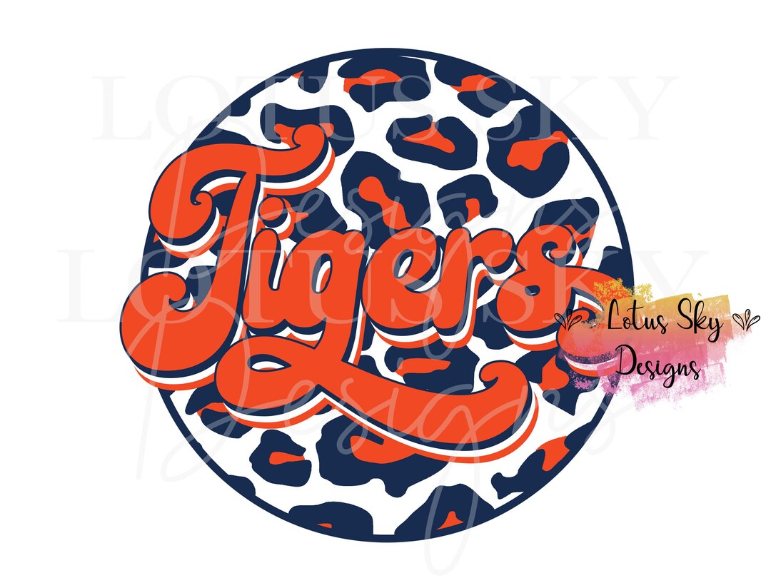 Tigers Retro Leopard Print PNG | Instant Download | PNG Files ...