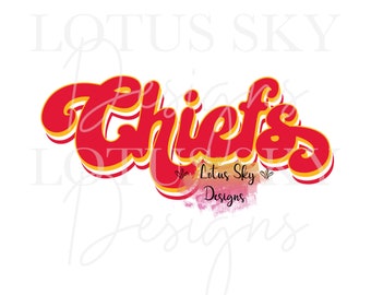 Chiefs Letters Svg - Etsy