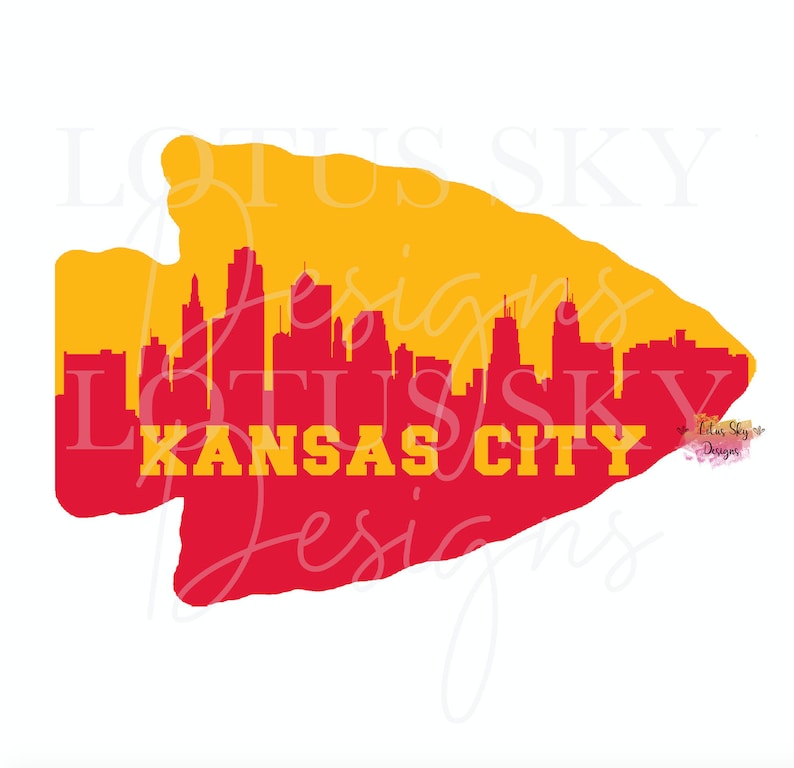 Kansas City Skyline | Instant Download | SVG and PNG Files | Chiefs ...