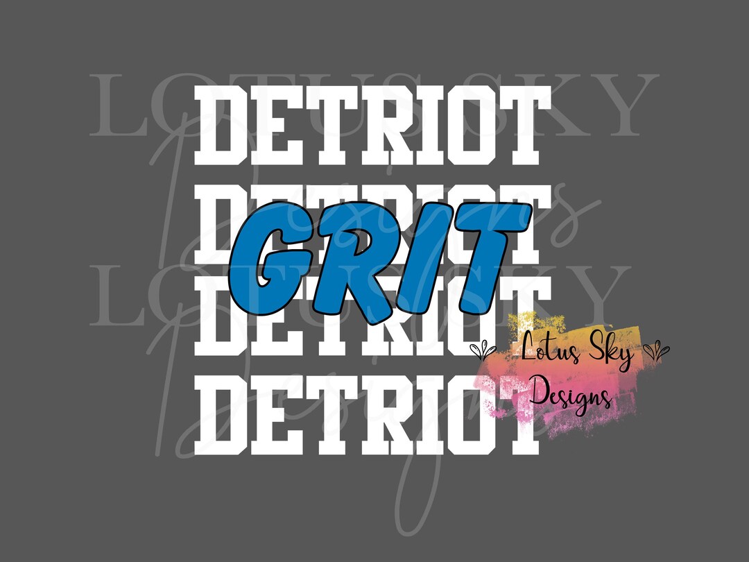 Detroit Grit Word Art | Instant Download | SVG and PNG Files | Grit ...