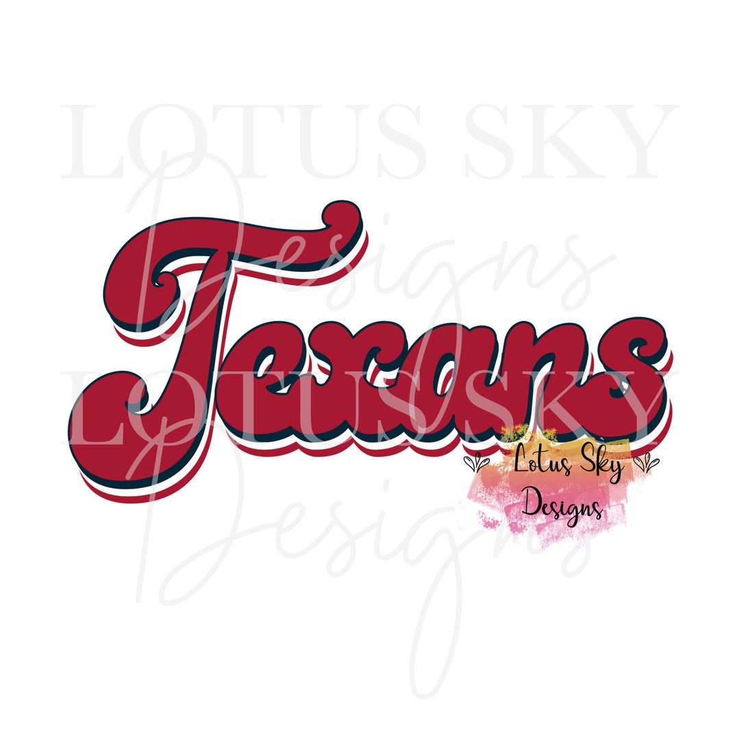 Texans Retro Print Letters | Instant Download | SVG and PNG Files ...