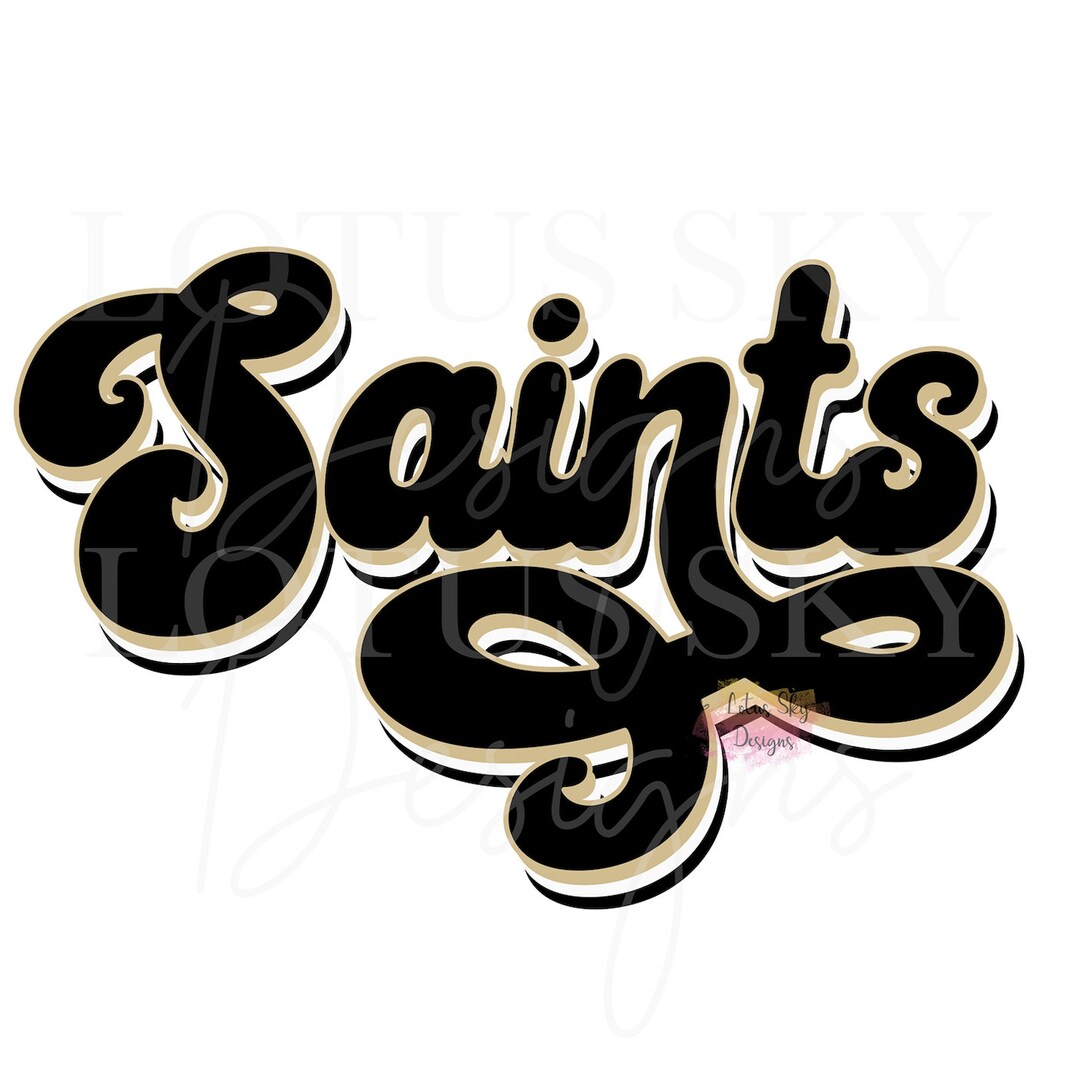 Saints Retro Print | Instant Download | SVG and PNG Files | New Orleans ...