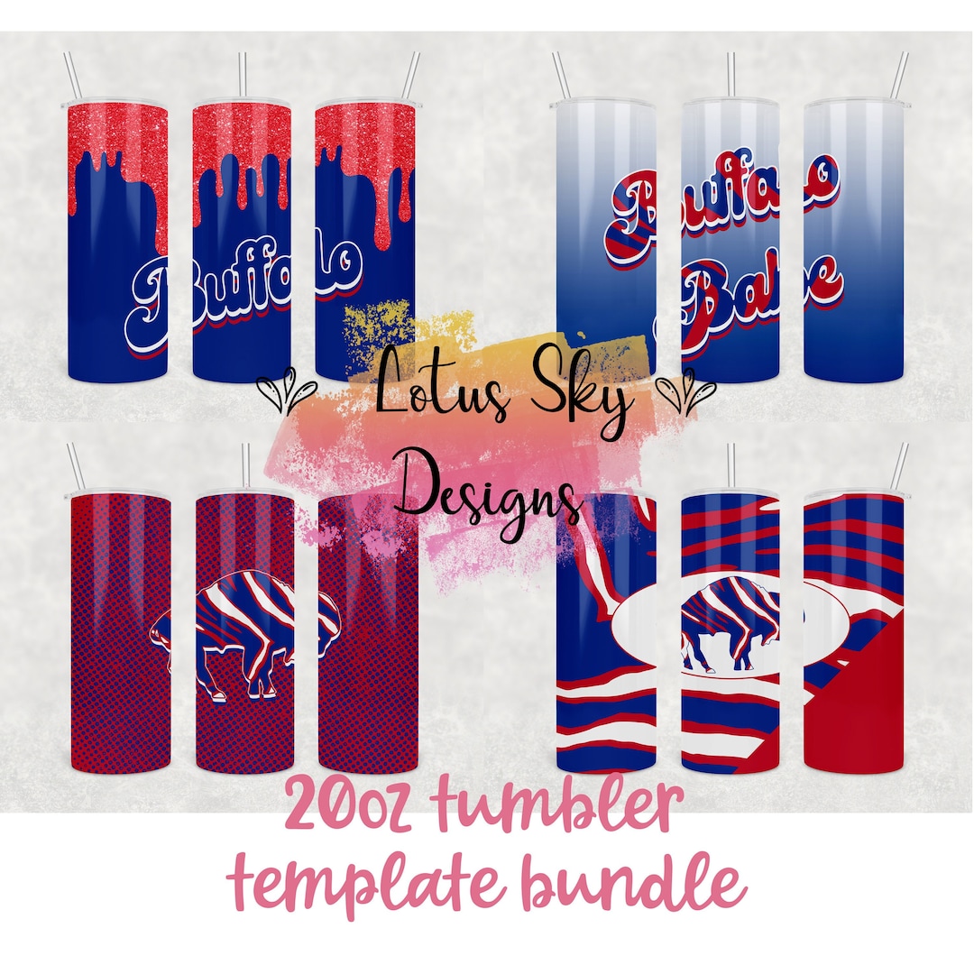 Buffalo Themed 20oz Skinny Tumbler Bundle | Instant Download | 4 PNG ...